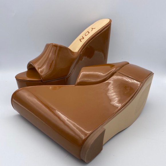 YDN | Shoes | Ydn High Heels Platform Mules Peep Toe Clogs Slip | Poshmark